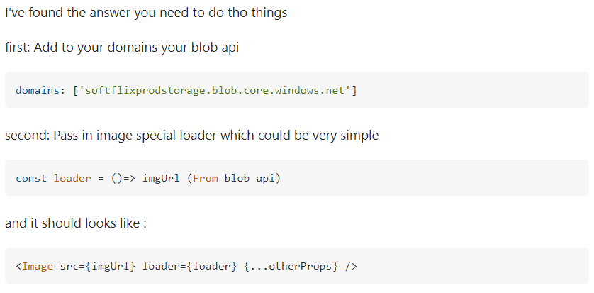 Blob images url · vercel next.js · Discussion #24175 · GitHub