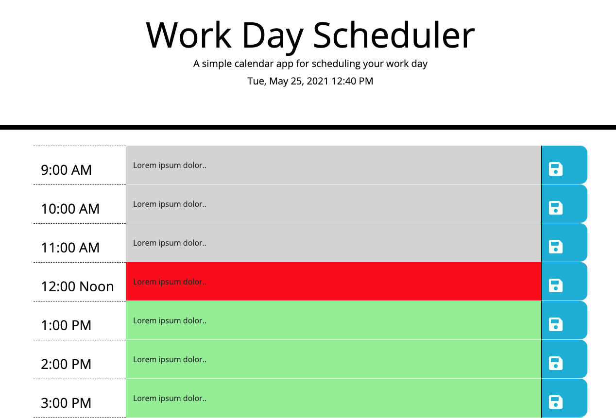GitHub - ShanoBueno/colorful-workday: Workday planner using API's to ...