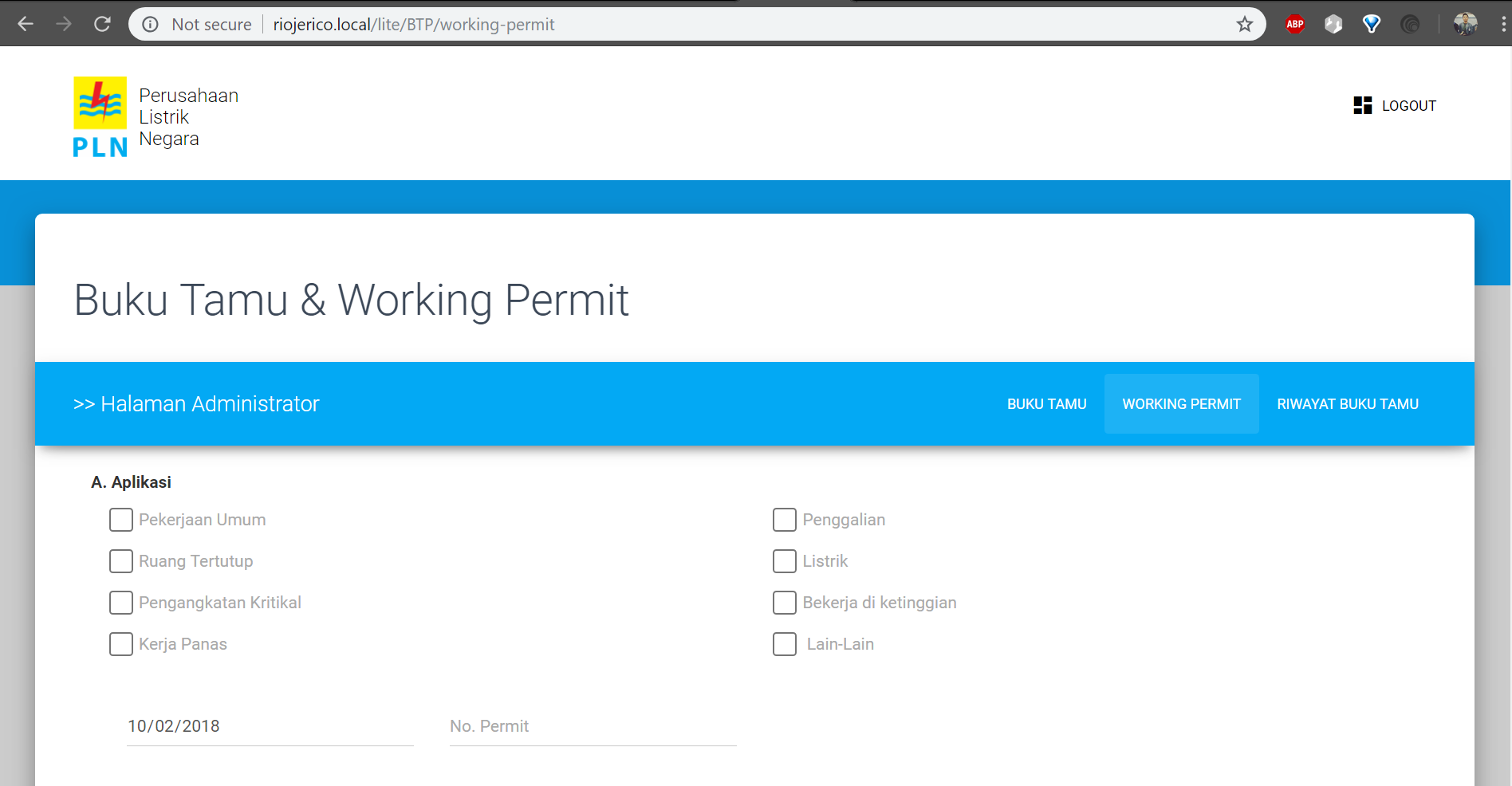 GitHub - riojerico/buku-tamu-pln