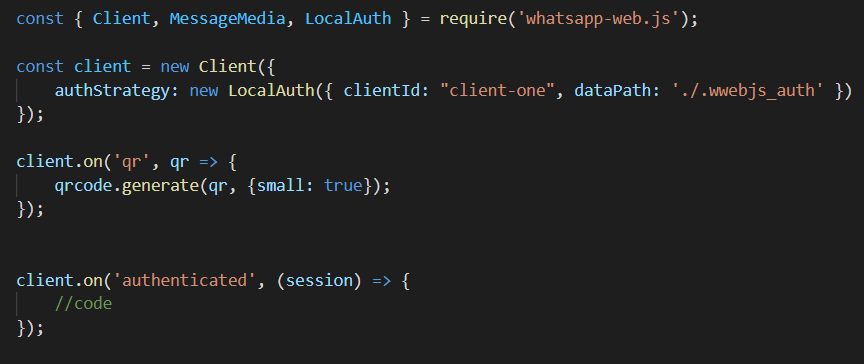 AuthStrategy Documentation · Issue #1258 · pedroslopez/whatsapp-web.js · GitHub