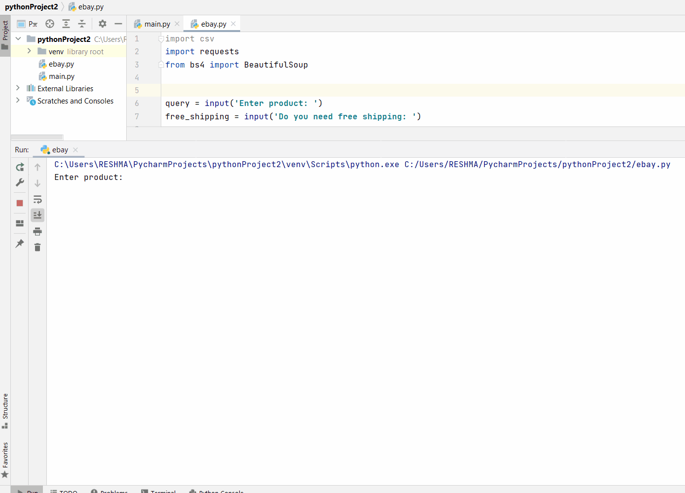 GitHub - Reshmaselvaraj/web-scrapping---ebay