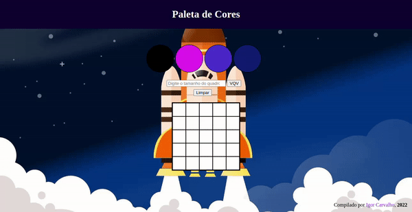 GitHub - igorrCarvalho/Projeto-pixels-art: 🎨🖼 Project about an Pixel Art page to demonstrate my ...