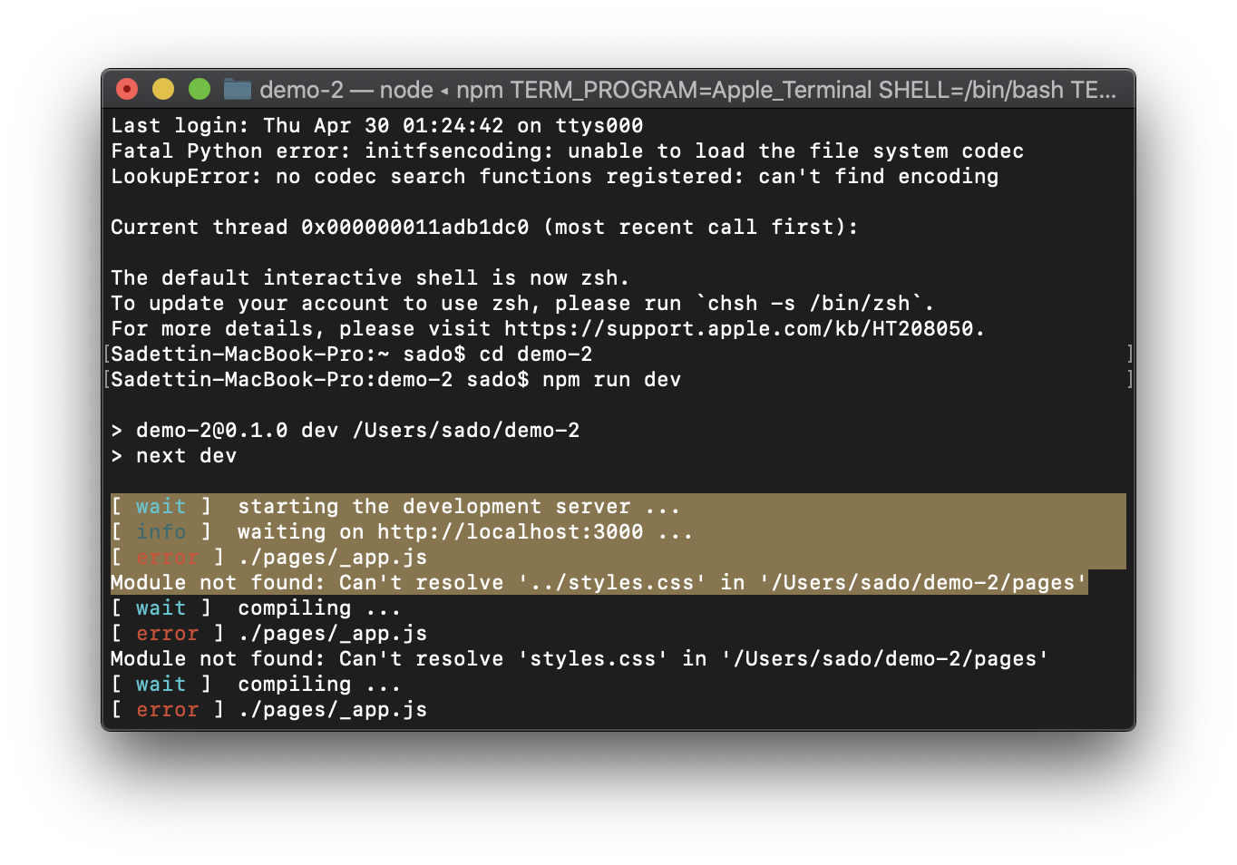 Cannot resolve file style css