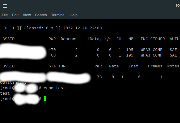 Arch Linux: airodump-ng [interface] changes color of terminal permanently · Issue #2355 ...