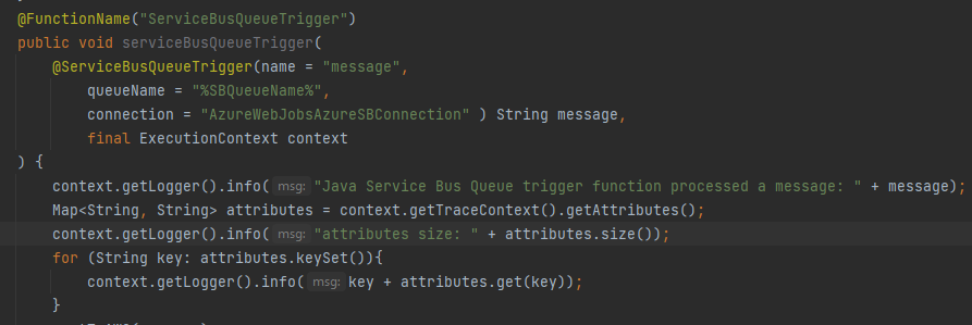 How Can I Get Message Attributes In Azure Func · Issue 428 · Azureazure Service Bus Java · Github
