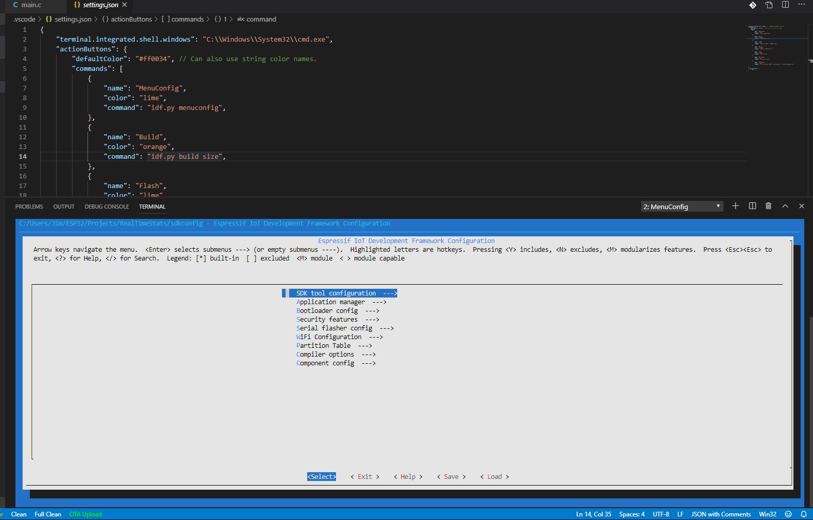Enhancement: Make the IDF config be managed within the project somehow · Issue #20 · platformio ...