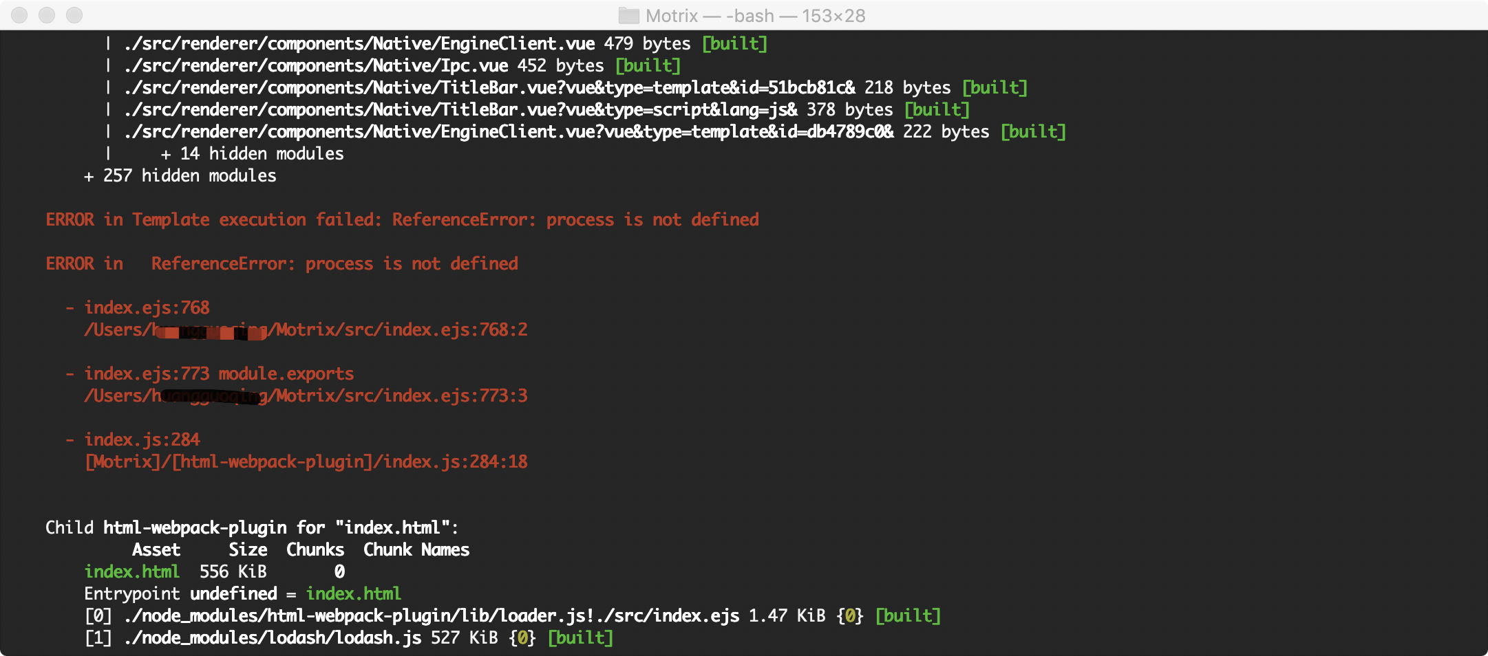 求助，npm Run Dev时报错“process Is Not Defined” · Issue 267 · Agalwoodmotrix · Github 