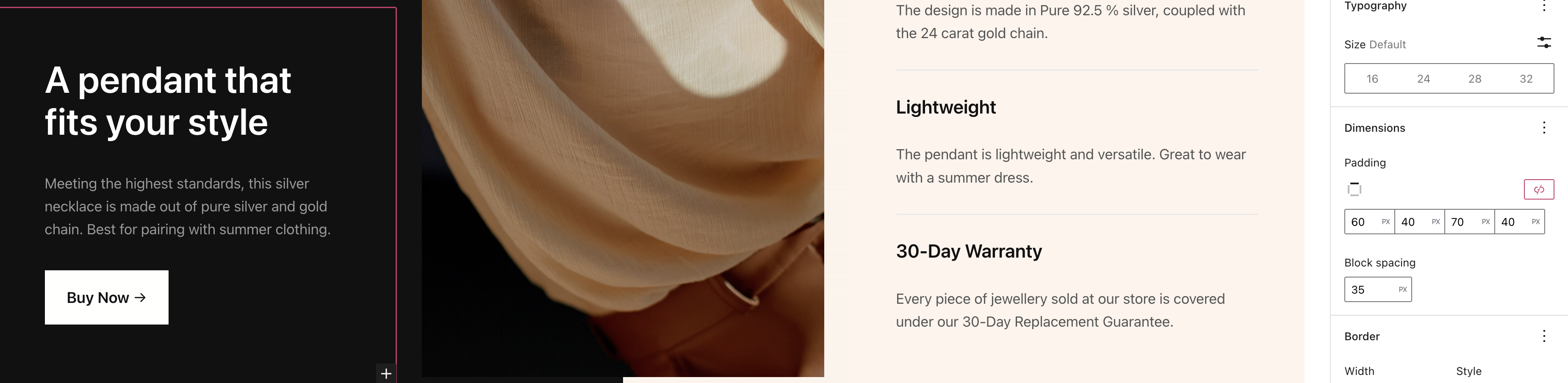 Payment Block 3 Columns · Issue #189 · Automattic/blockpatterns · GitHub