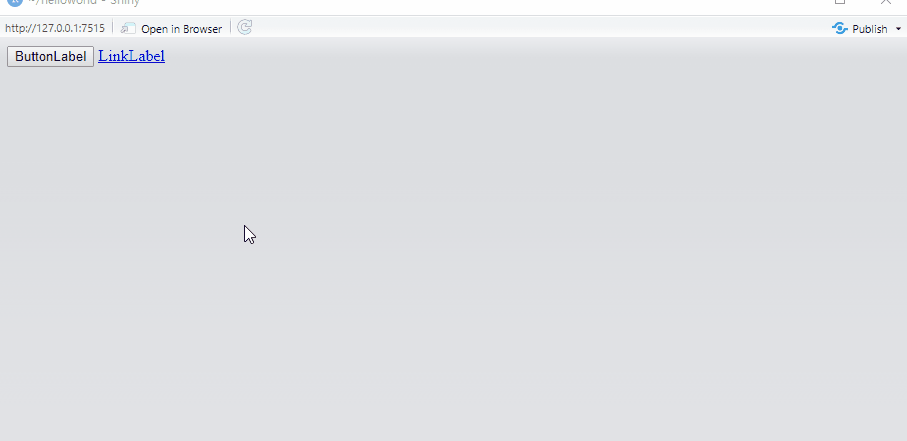1 - ActionButton & ActionLink - Minimal Shiny