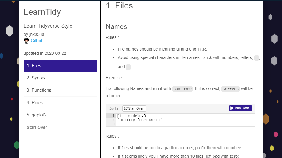 broken elements with tutorial format · Issue #344 · rstudio/learnr · GitHub