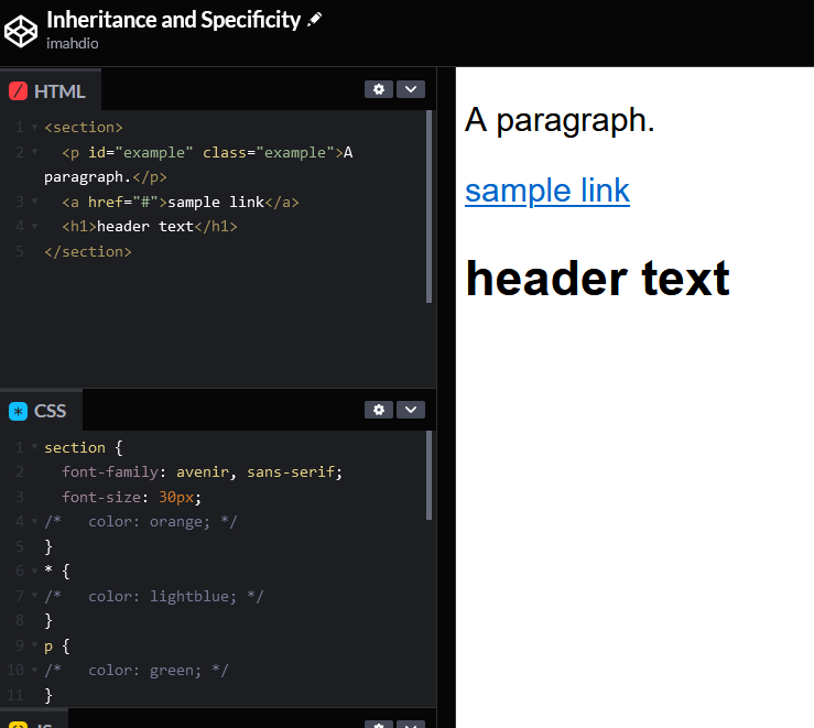 inherit color not affect default `link` color · Issue #3 · imahdio/CSS ...