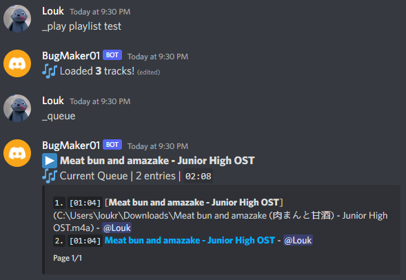 [Bug Report] Queue link formatting messed up by Han characters · Issue #1191 · jagrosh/MusicBot ...