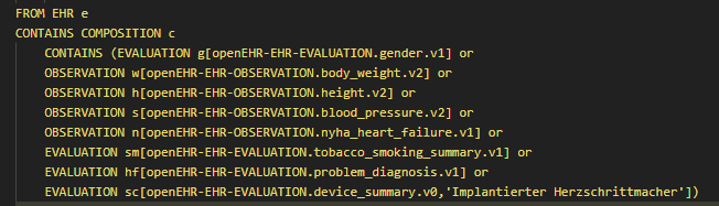 AQL - Use Names of Clusters in CONTAINS · Issue #738 · ehrbase/ehrbase · GitHub