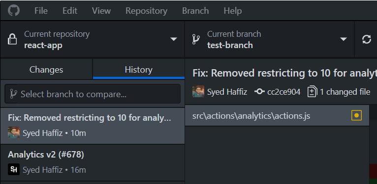The History Tab Shows My Other Accounts Display Picture · Issue 10614 · Desktopdesktop · Github 