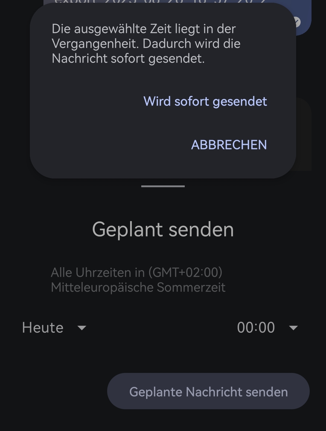 Scheduled Message Default Time Is In The Past · Issue 13139 · Signalapp Signal Android · Github