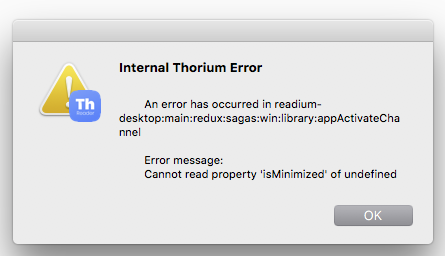1.5.0 Mac Bug when unhiding App · Issue #1255 · edrlab/thorium-reader · GitHub