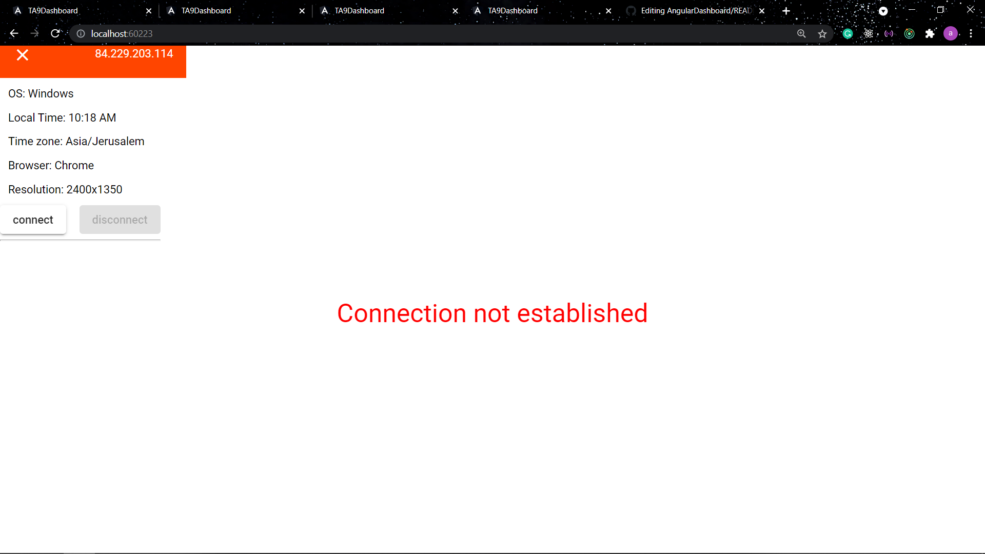 GitHub - therenSilverstorm/AngularDashboard: Angular client for Dashboard application with ...