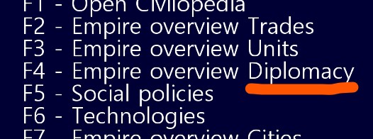 Feature request: politics shortcut key · Issue #8210 · yairm210/Unciv · GitHub