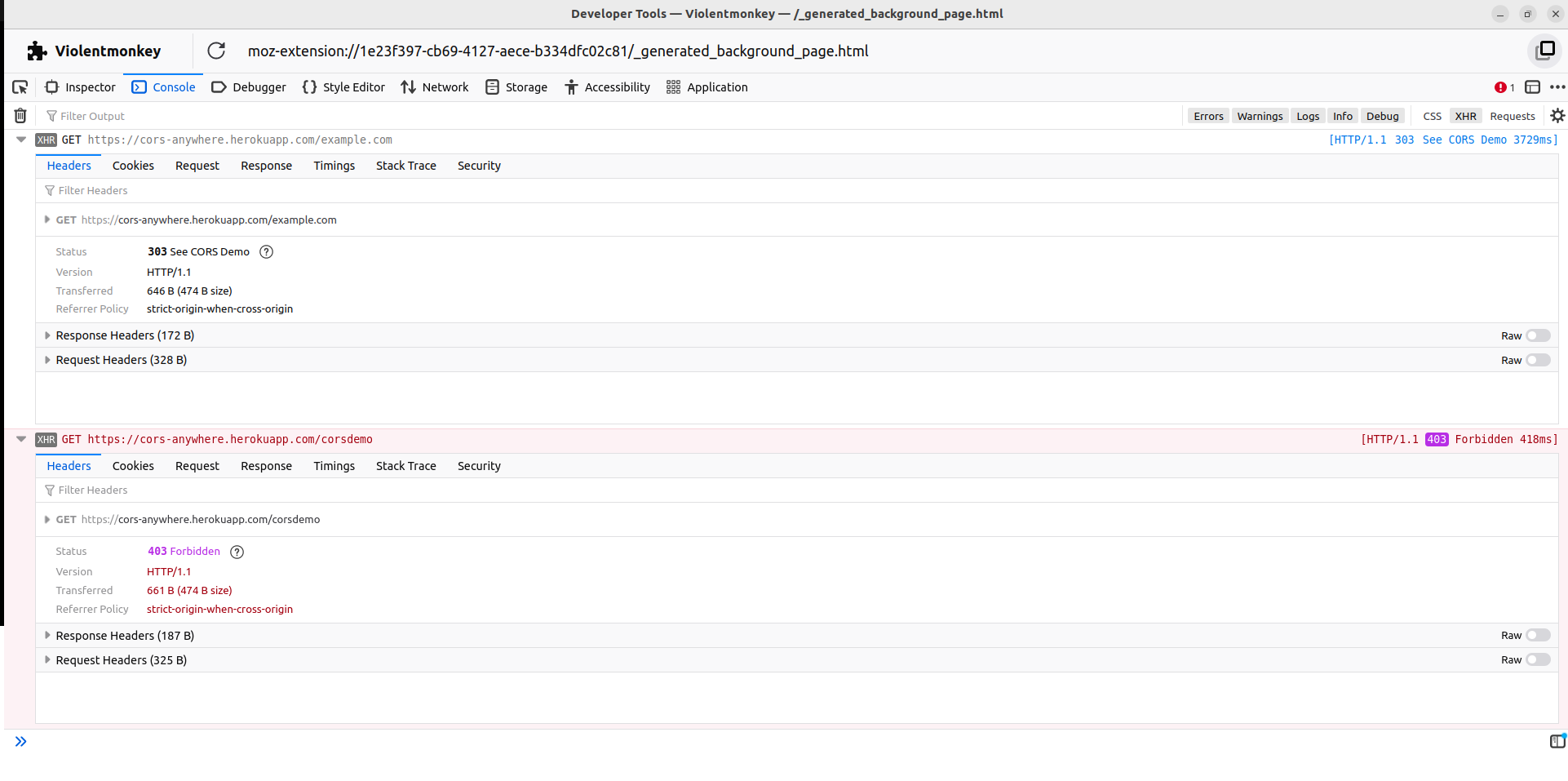 [FireMonkey] Improvement of `GM.xmlHttpRequest` code · Issue #516 · erosman/support · GitHub