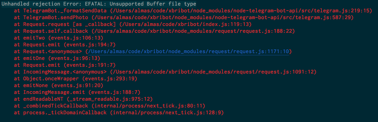 Trouble rendering image and audio from aws s3 · Issue #375 · yagop/node-telegram-bot-api · GitHub