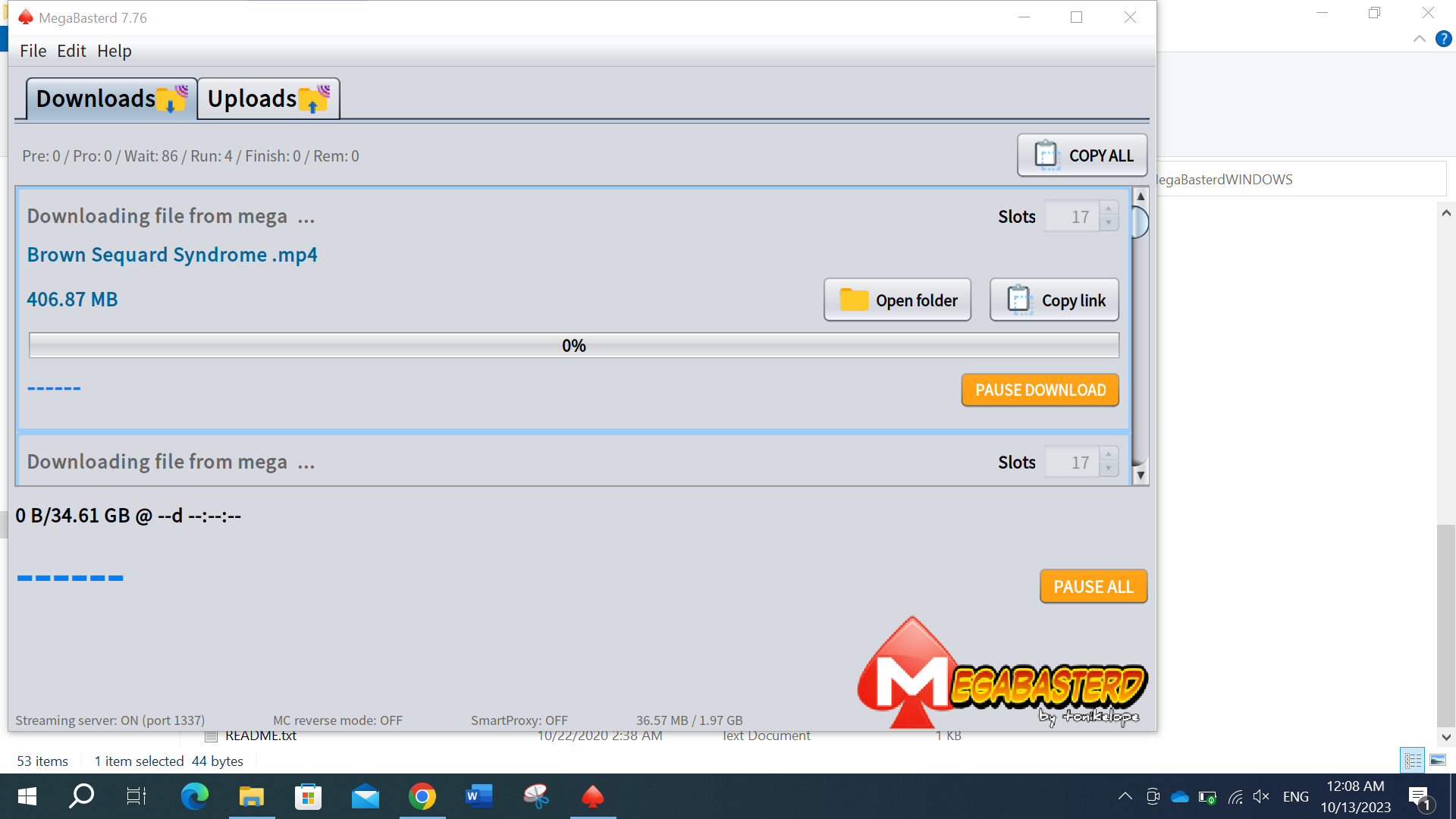 Downloading error · Issue #577 · tonikelope/megabasterd · GitHub