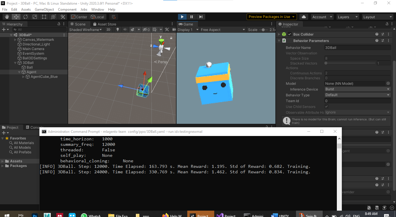 My Observation And Onactionreceived Are Not Working · Issue 5332 · Unity Technologiesml Agents 