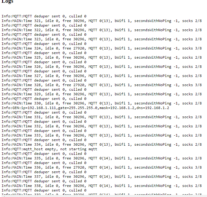 Limit deduper logging · Issue #364 · openshwprojects/OpenBK7231T_App · GitHub