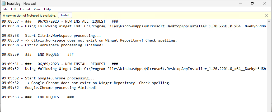 Winget not finding apps on the repo - System context? · Issue #17 · Romanitho ...