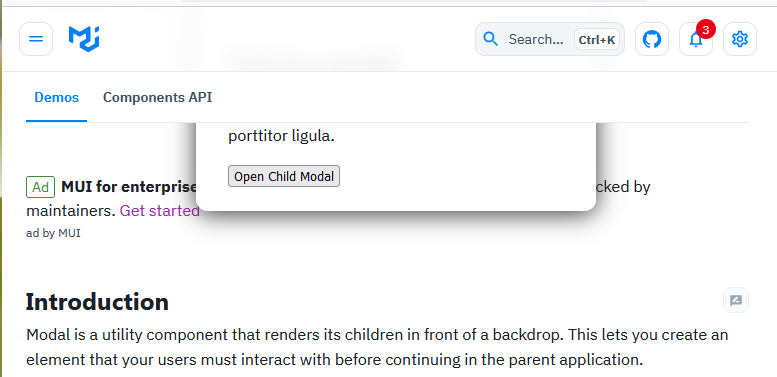 [Modal, Focus Trap] Nested modal and Focus trap, wrong sliding · Issue #37330 · mui/material-ui ...