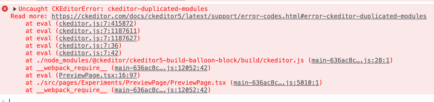 React Webpack5 Ckeditorckeditor5 Build Balloon Block · Issue 15175 · Ckeditorckeditor5