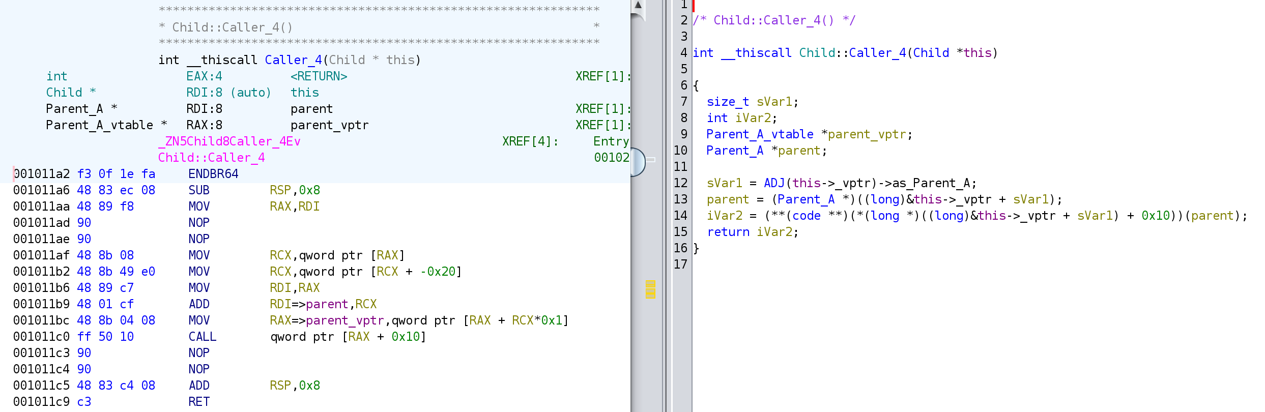 Improved decompiler support for C++ virtual inheritance · Issue #5855 · NationalSecurityAgency ...
