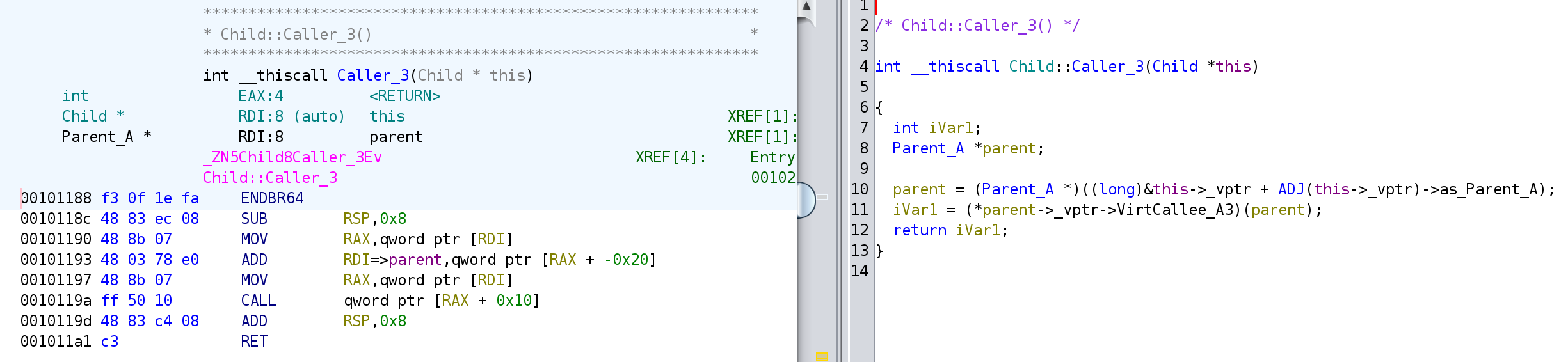 Improved decompiler support for C++ virtual inheritance · Issue #5855 · NationalSecurityAgency ...