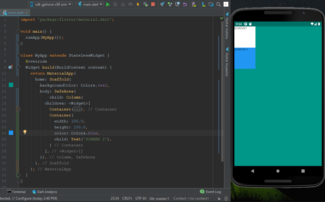 Code folding on build() methods doesn't show folding sections when ...