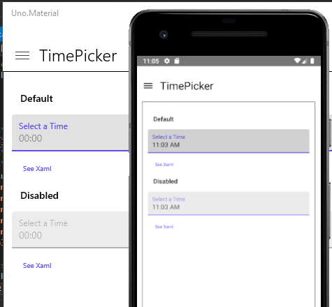 [iOS][Android] Time picker display current time instead of placeholder ...