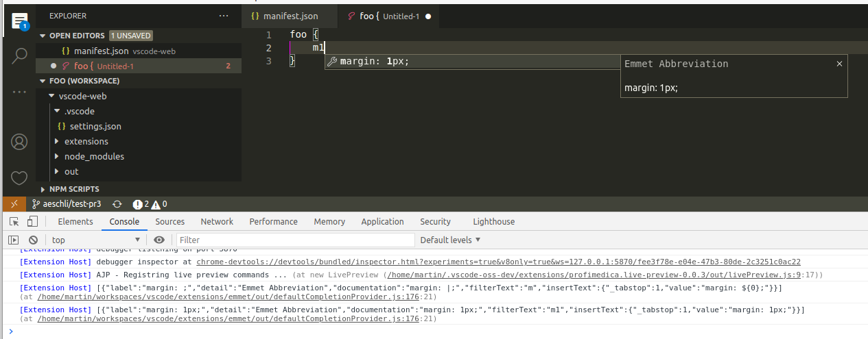 Emmet abbreviations are not working in .scss files · Issue #112675 · microsoft/vscode · GitHub