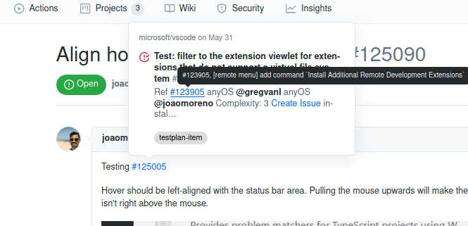 Double hover · Issue #125091 · microsoft/vscode · GitHub