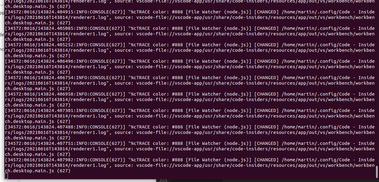 --verbose non-stop reports log file changes · Issue #126477 · microsoft ...