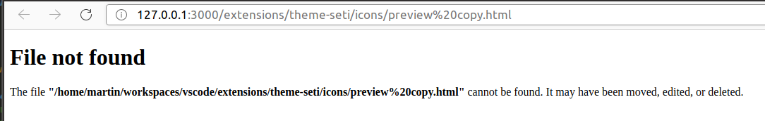Live preview: Doesn't like spaces in the file name · Issue #127629 ...