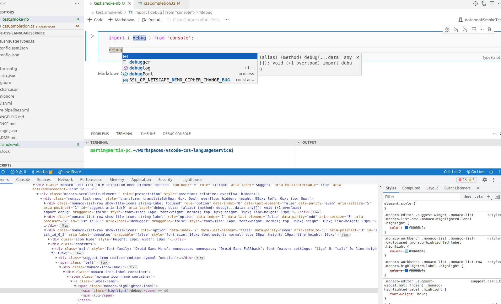 Notebook intellisense showing different highlight colors · Issue ...