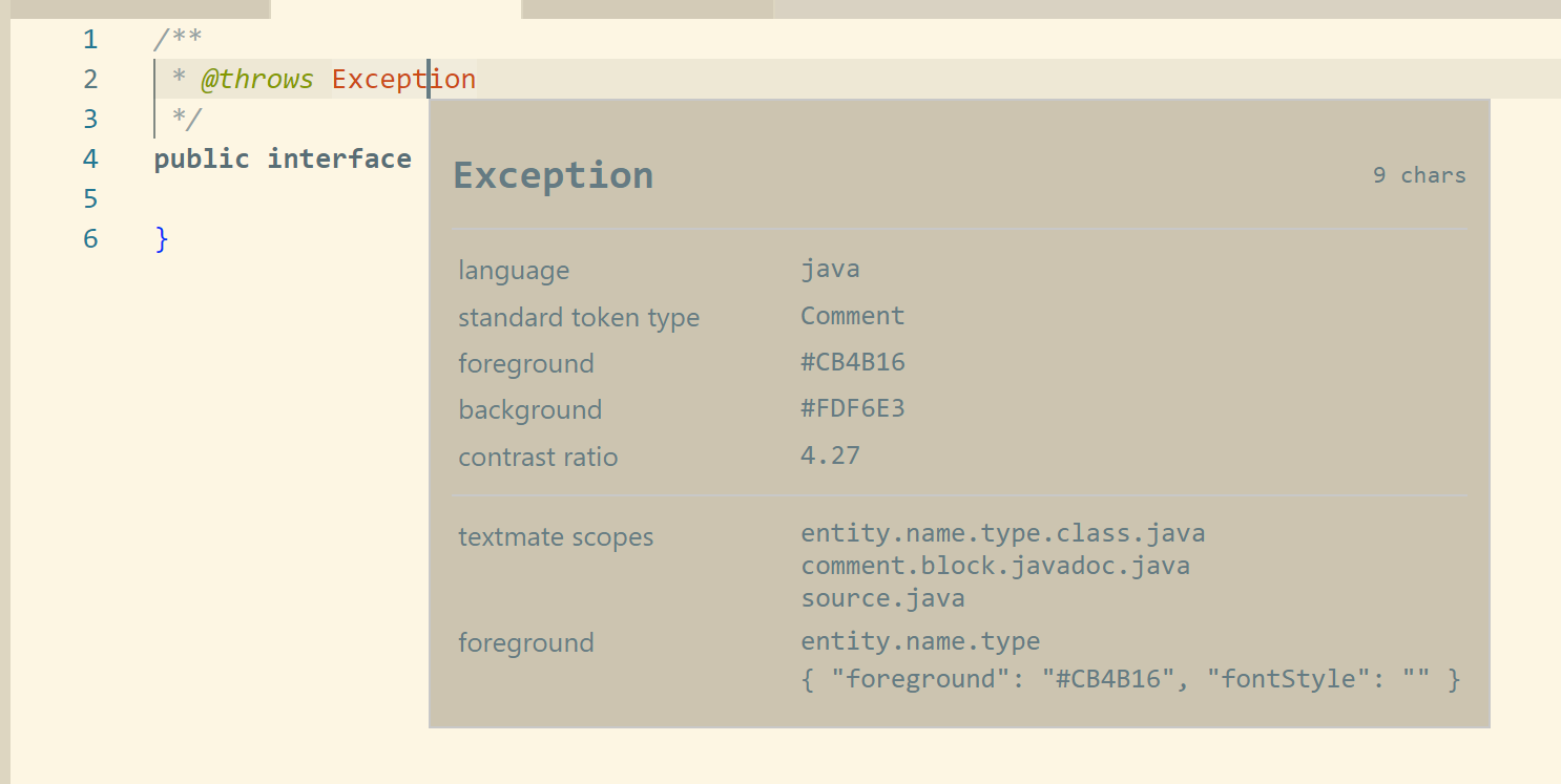 VSCODE 1.67 version of Solarized Light Light Theme Class Category Name ...