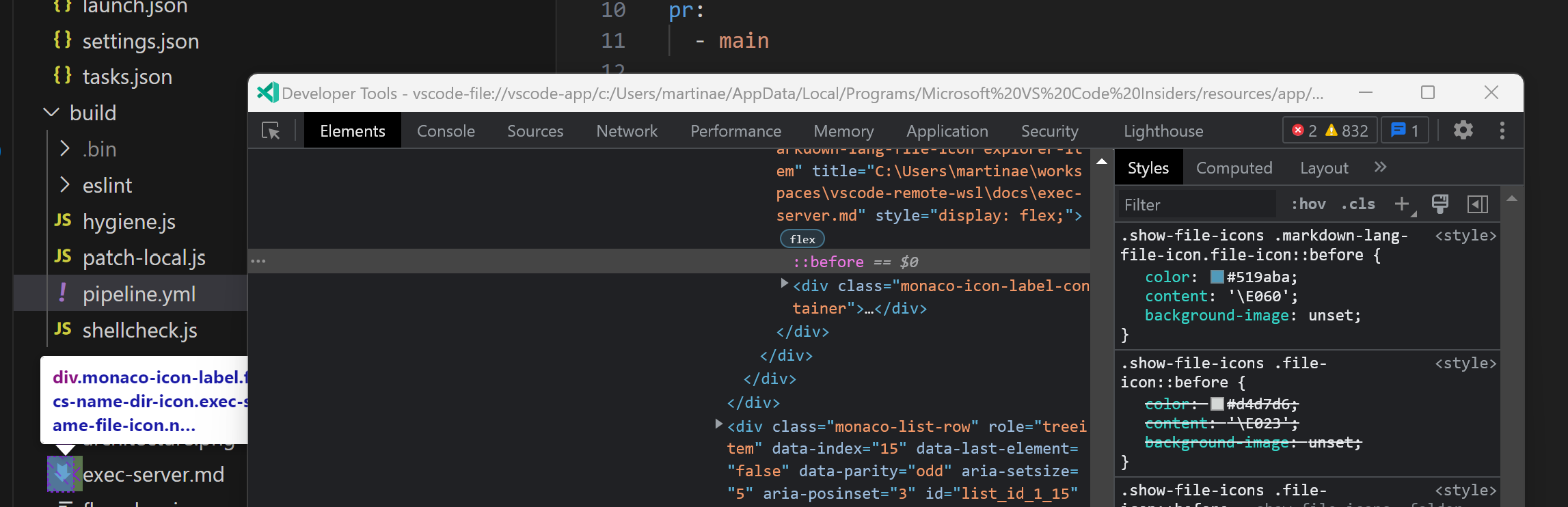 Square Icons on Windows 11, requires changing to fix · Issue #179599 · microsoft/vscode · GitHub