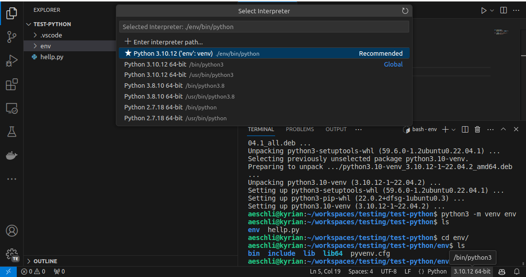 Unclear Which Python Is Used · Issue 21881 · Microsoftvscode Python · Github