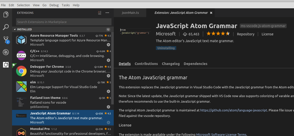 Uninstalling Extension Does Not Show The Reload Tag · Issue 39612 · Microsoft Vscode · Github
