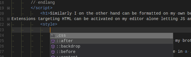 vscode needs to support html/js/css mixed mode · Issue #41066 ...