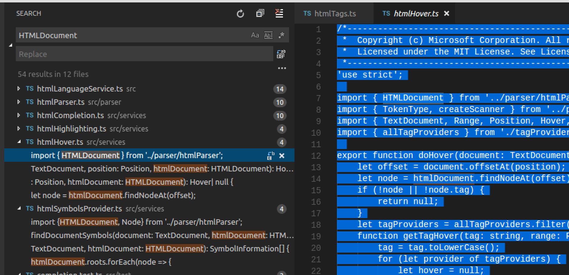 Native Text Selection Appears In Code Editor · Issue 44517 · Microsoftvscode · Github