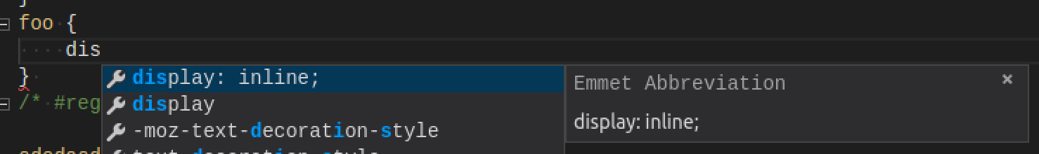 Allow configuring fuzzySearchMinScore for Emmet · Issue #44568 ...