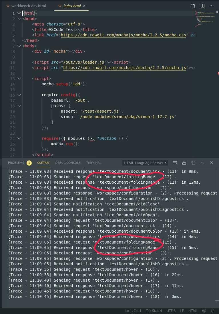 Collapse takes a while to appear when editing HTML files · Issue #82847 ...