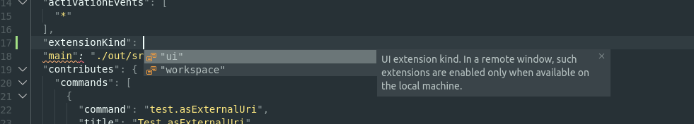 extensionKind: update package.json schema · Issue #83553 · microsoft ...