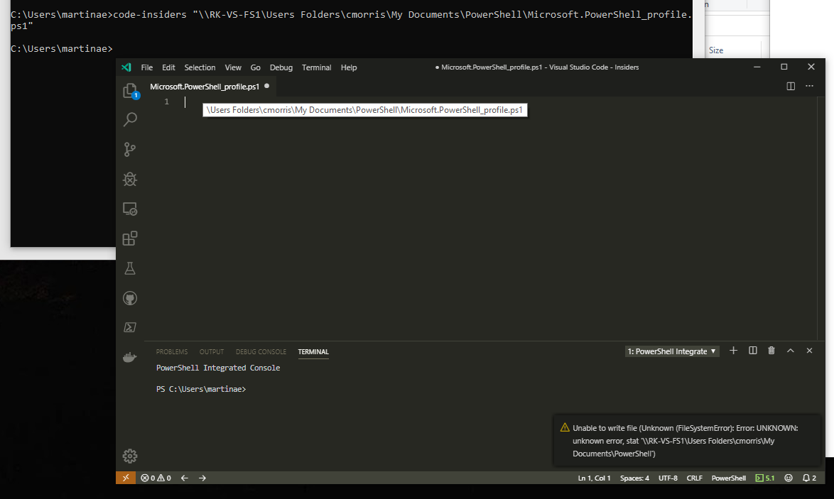 UNC server missing from path on new files · Issue #83237 · microsoft/vscode · GitHub