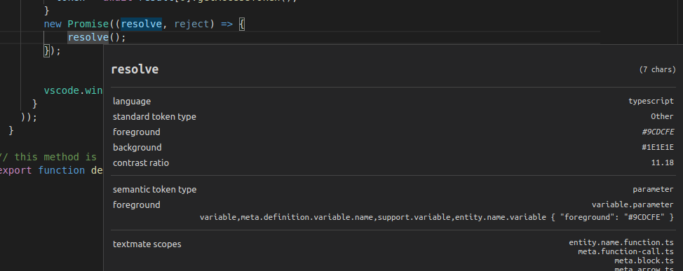 [semantic] [typescript] classify callbacks as function instead of parameter · Issue #91038 ...